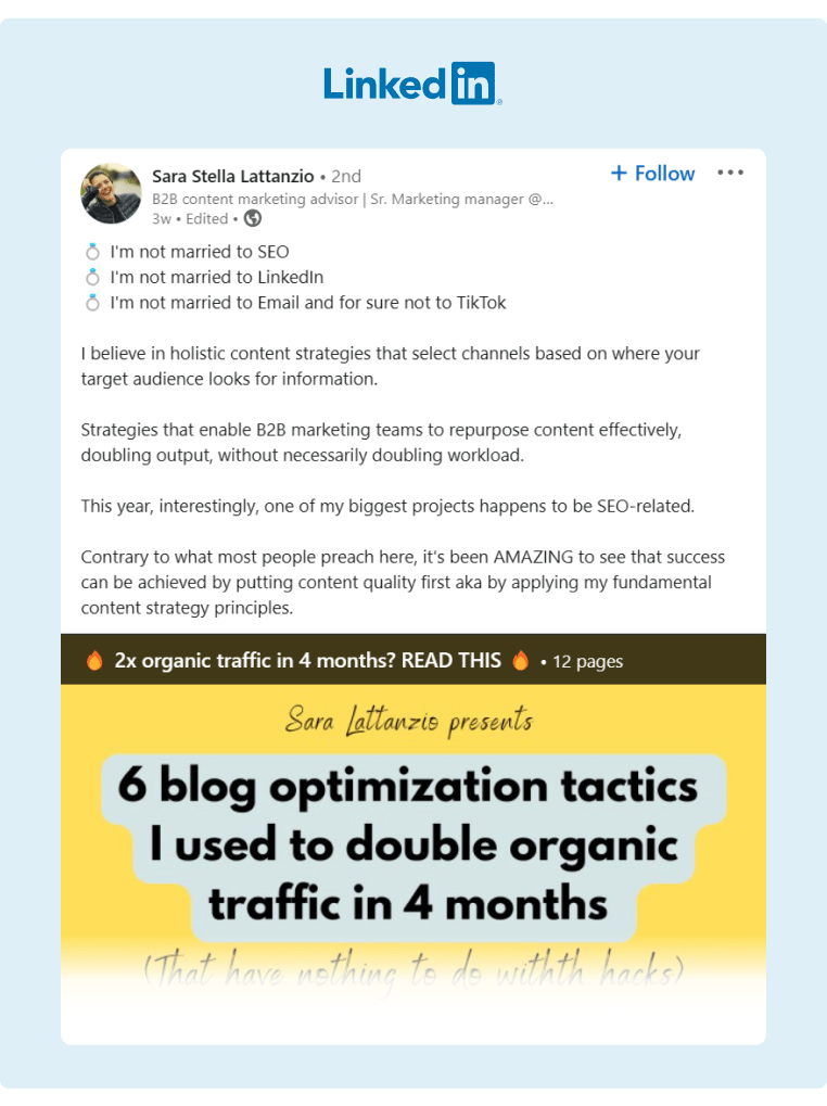 15 Creative LinkedIn Post Examples to Boost Engagement
